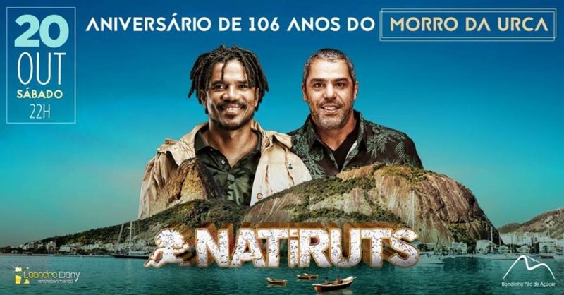 Natiruts - sábado - 20/10 - Morro da Urca - Shows - Rio de Janeiro ...
